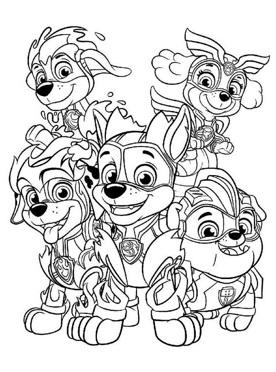 Paw Patrol Bild Zum Ausmalen - Kostenlose Ausmalbilder